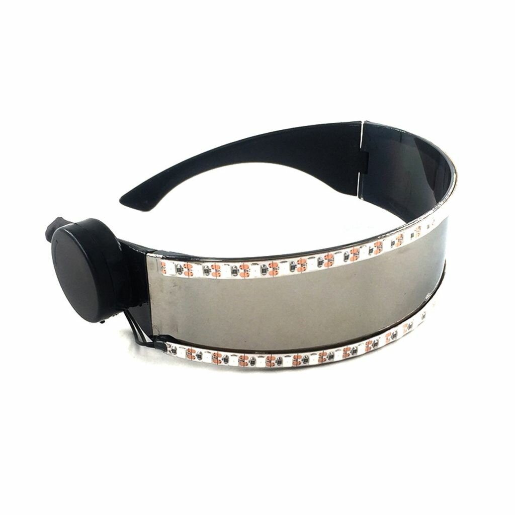 (1шт) Светодиодные светящиеся очки для вечеринок (новые)-белый