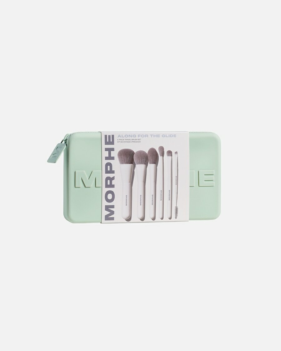 MORPHE Набор кистей ALONG FOR THE GLIDE 6-PIECE TRAVEL BRUSH SETRONZER DROPS FIRE SIGN 6 шт