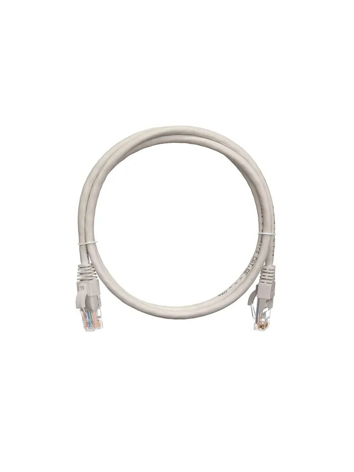 Кабель патч-корд NikoMax NMC-PC4UD55B-050-C-GY U/UTP 5eкат. 5м Медь LSZH Серый