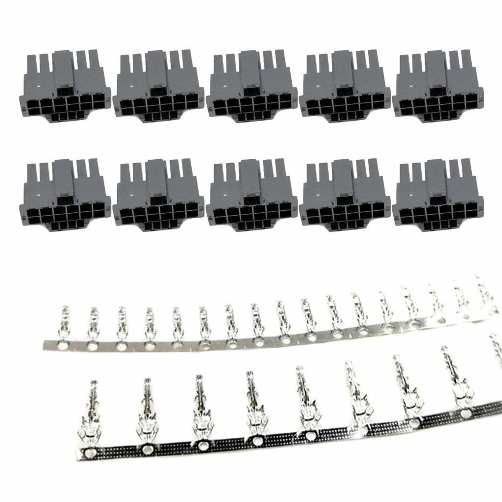 (1 комплект) Разъем PCI E 5.0 12+ 4PIN 10 упаковок