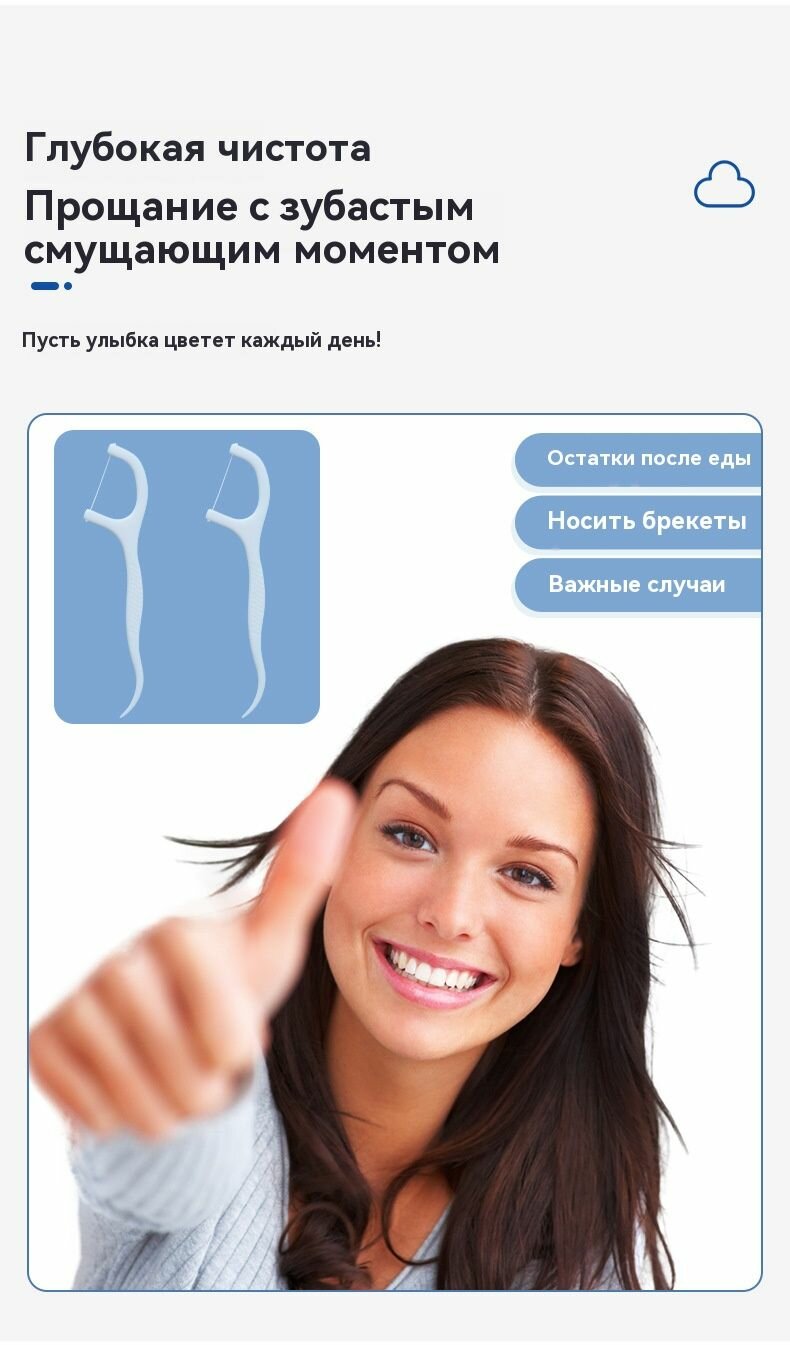 Зубная нить и зубочистки 150 шт.