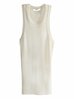 Топ Ribbed racer-back tank top
