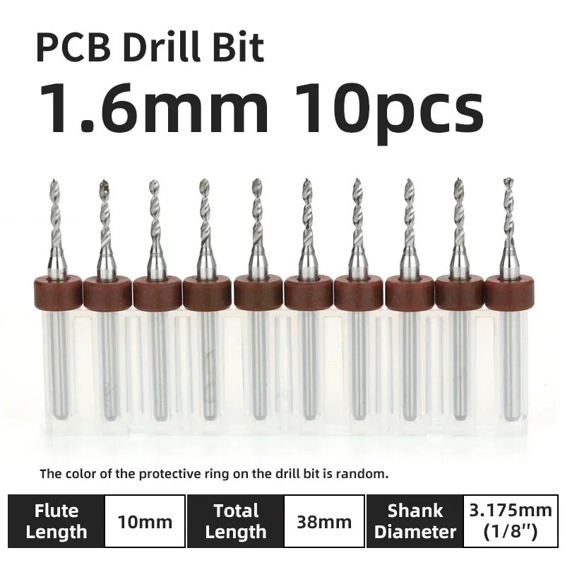 1.6 мм PCB сверла, 10 шт.
