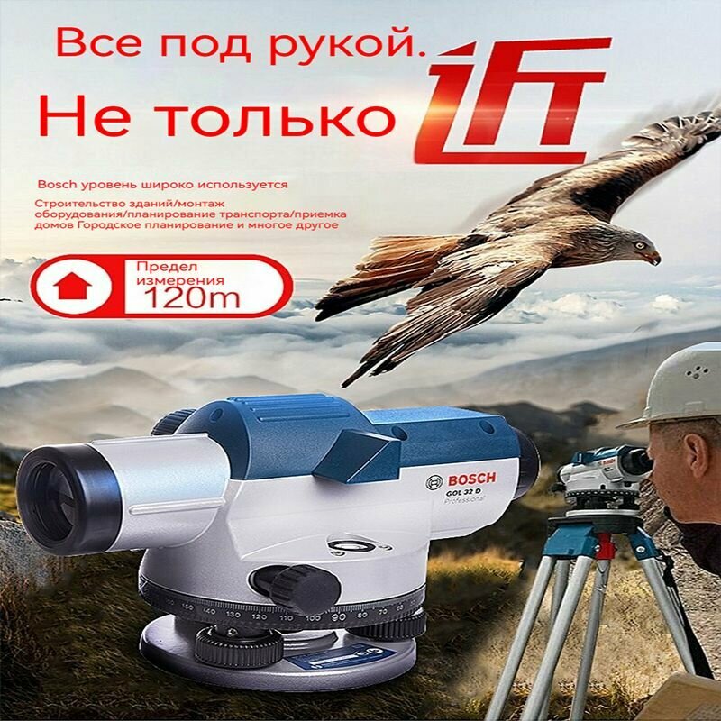 Уровень, 120 м, 32-кратный HD-объектив