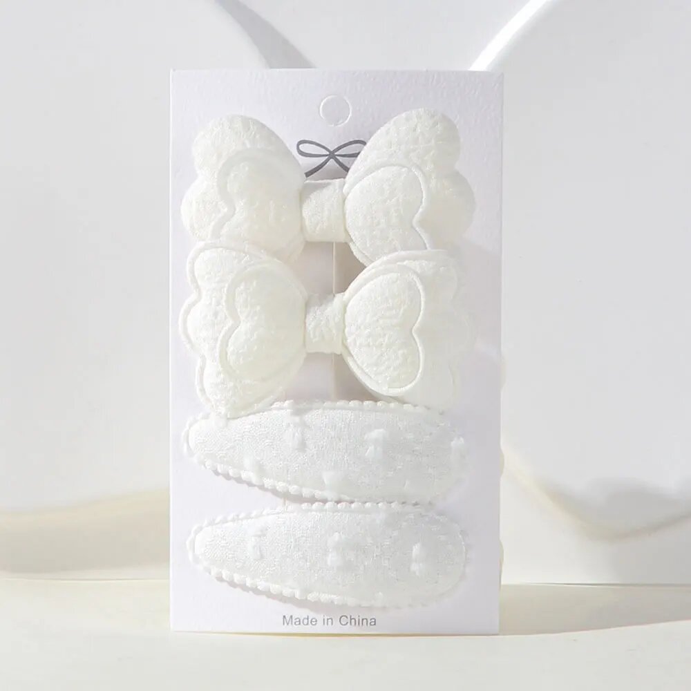 Набор заколок для девочки Белый CUTE BOWS FJ263-8