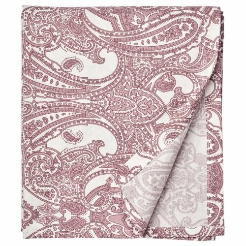 JATTEVALLMO Простыня икеа, белый/темно-розовый 150x260 см (40461099)