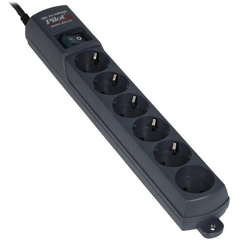 Сетевой фильтр Pilot Sчерный7м