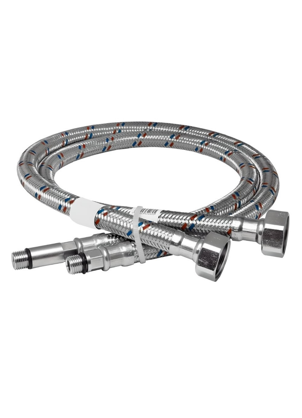 Аквалюкс Гибкая подводка для смесителя М 10 (18 мм+35 мм) х ВР 1/2", длина 50 см (пара) (BZJ50)