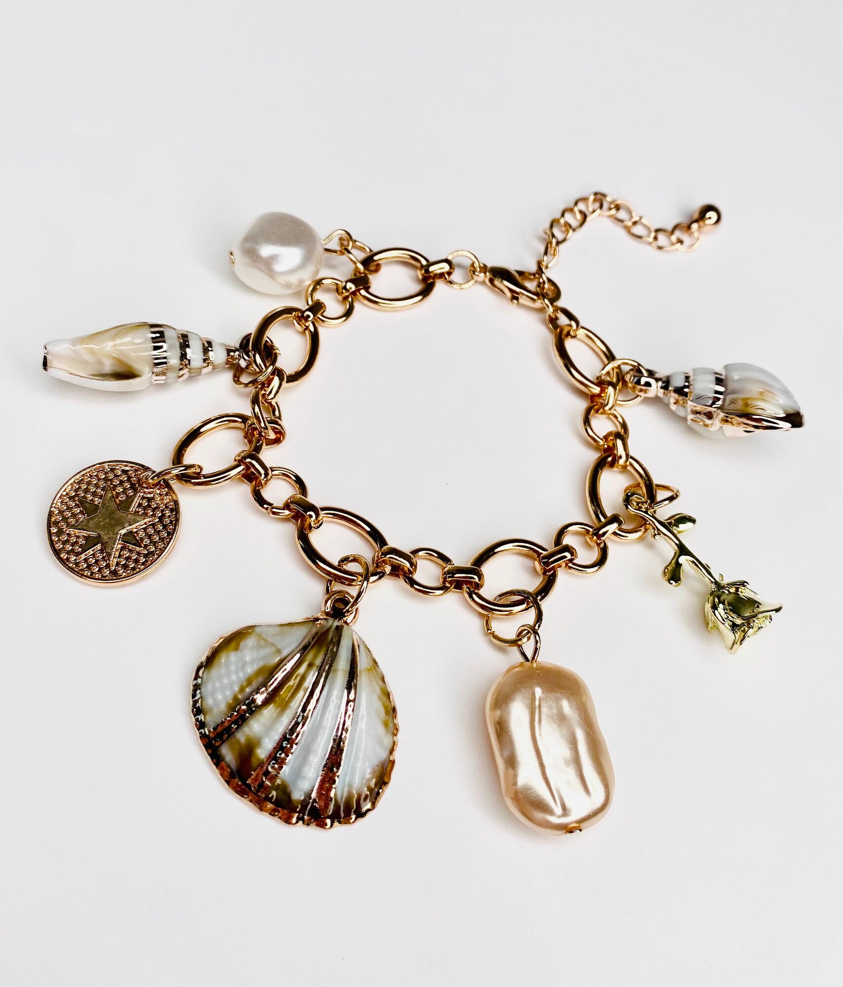 Браслет, искусственный камень, жемчуг имитация