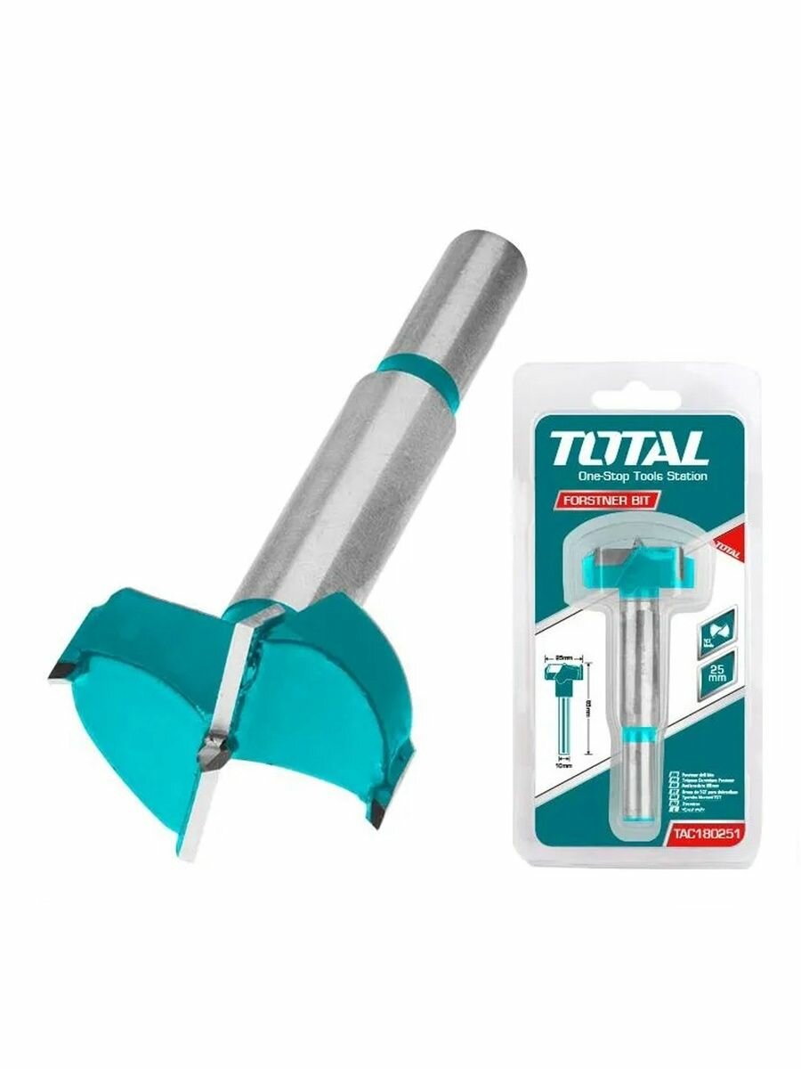 Сверло Форстнера TOTAL TAC180251 по дереву 25 мм