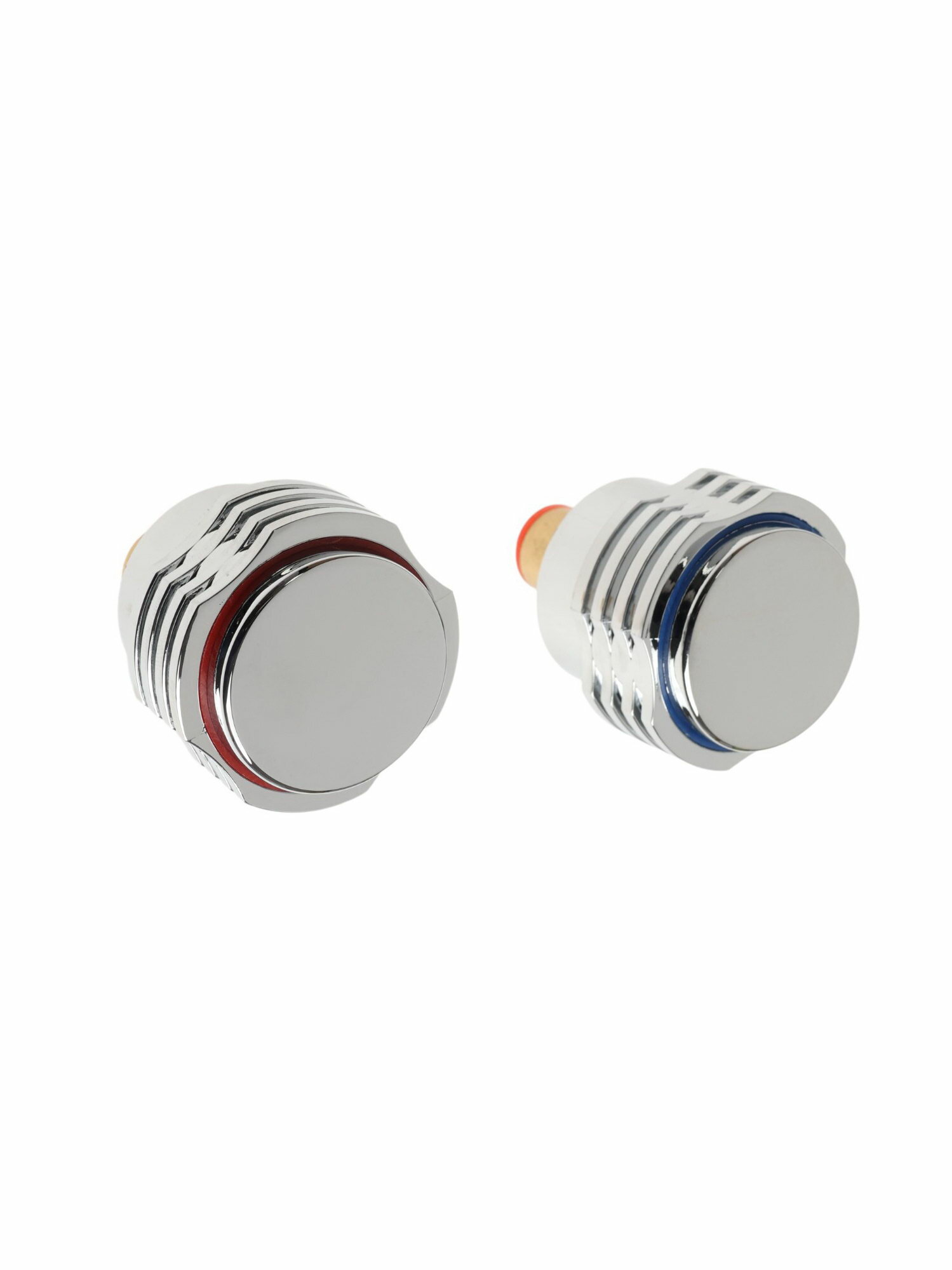 Набор ручек для смесителя Z004K, с латунной кран-буксой 1/2", пластик, цвет хром