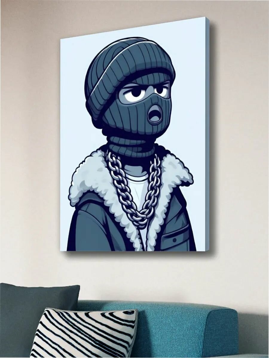 Картина Темный бандит модульная 30х40см 1шт.