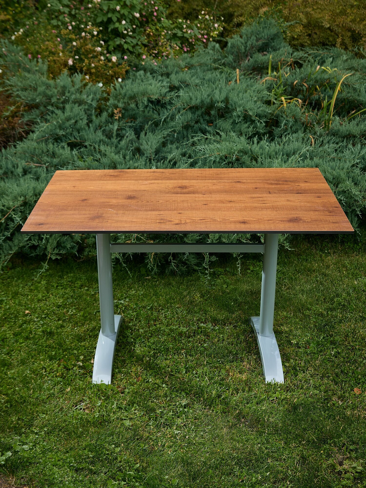 Столешница 120х80 для стола KONWAY Солид Топ тонкая, Hpl пластик, с фрезеровкой для подстолья