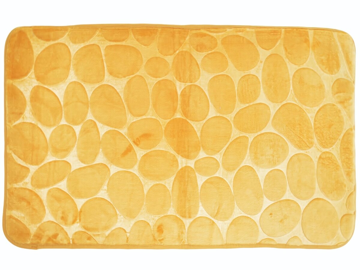 Коврик для ванной ATA «Камни» 50x80 см, коричневый, текстурный дизайн