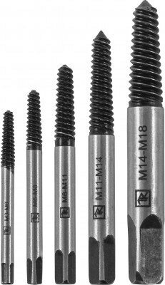 Набор экстракторов М3-18, 5 предметов Thorvik SEA5S