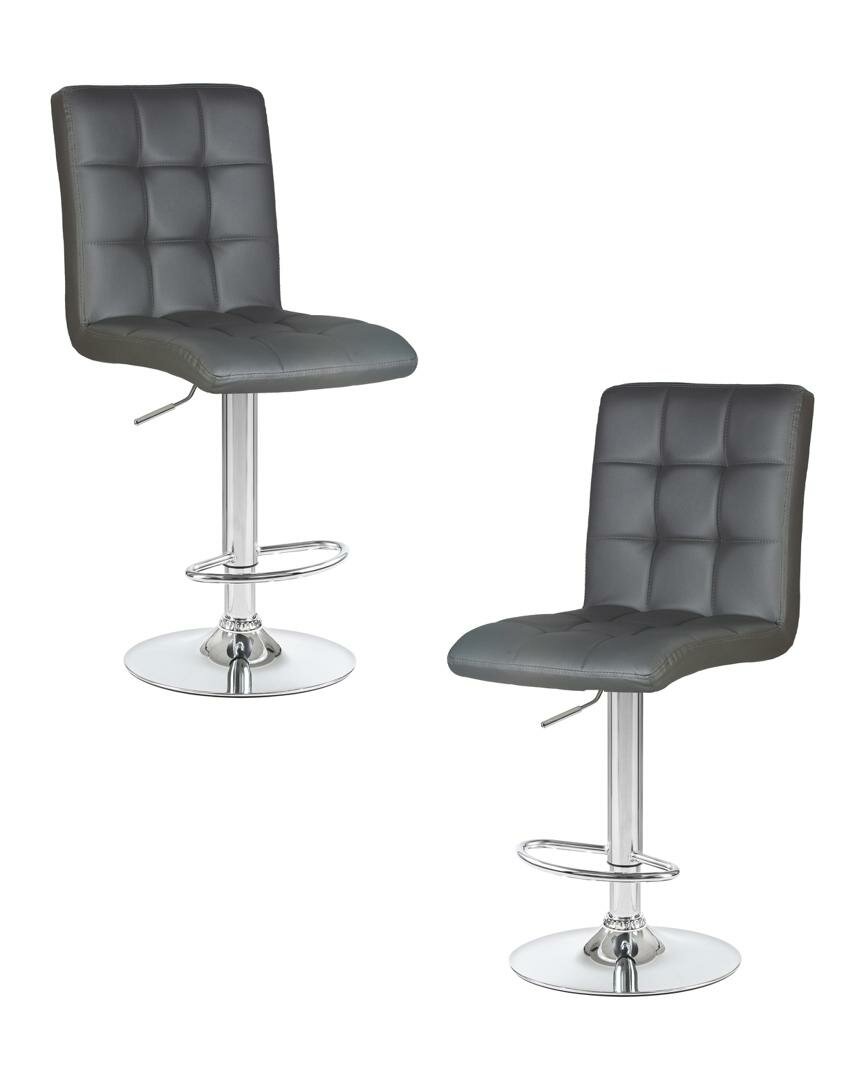 Стул барный DOBRIN Набор 2 шт Стул барный DOBRIN KRUGER, серый арт. LM-5009-N_CH-M_EL-188-55