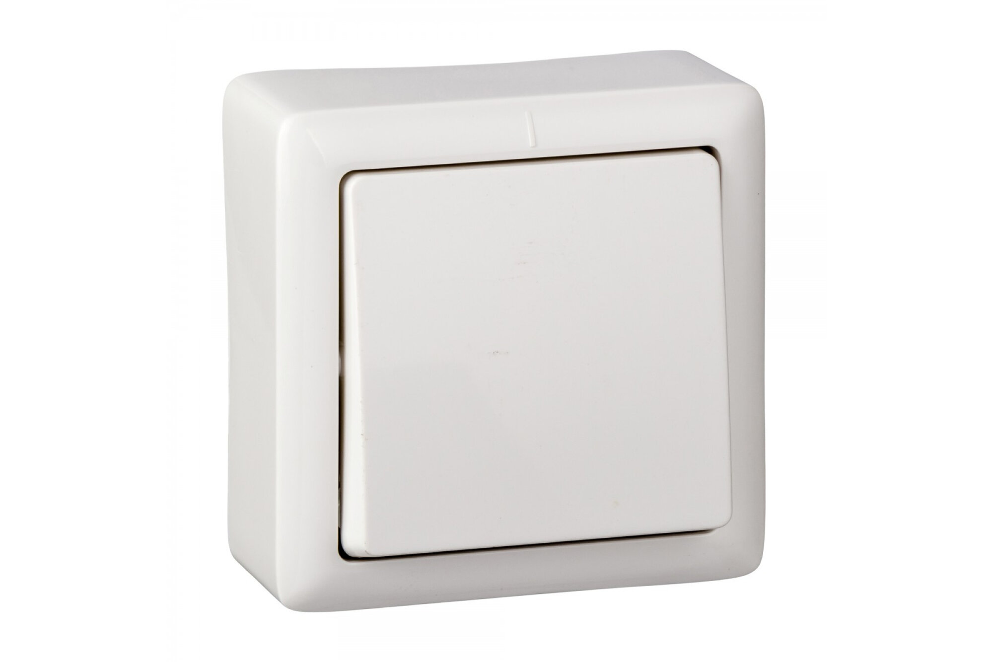 Выключатель 1-клавишный Schneider Electric ХИТ, накладной, 6А, 250В, белый VA16-131-B