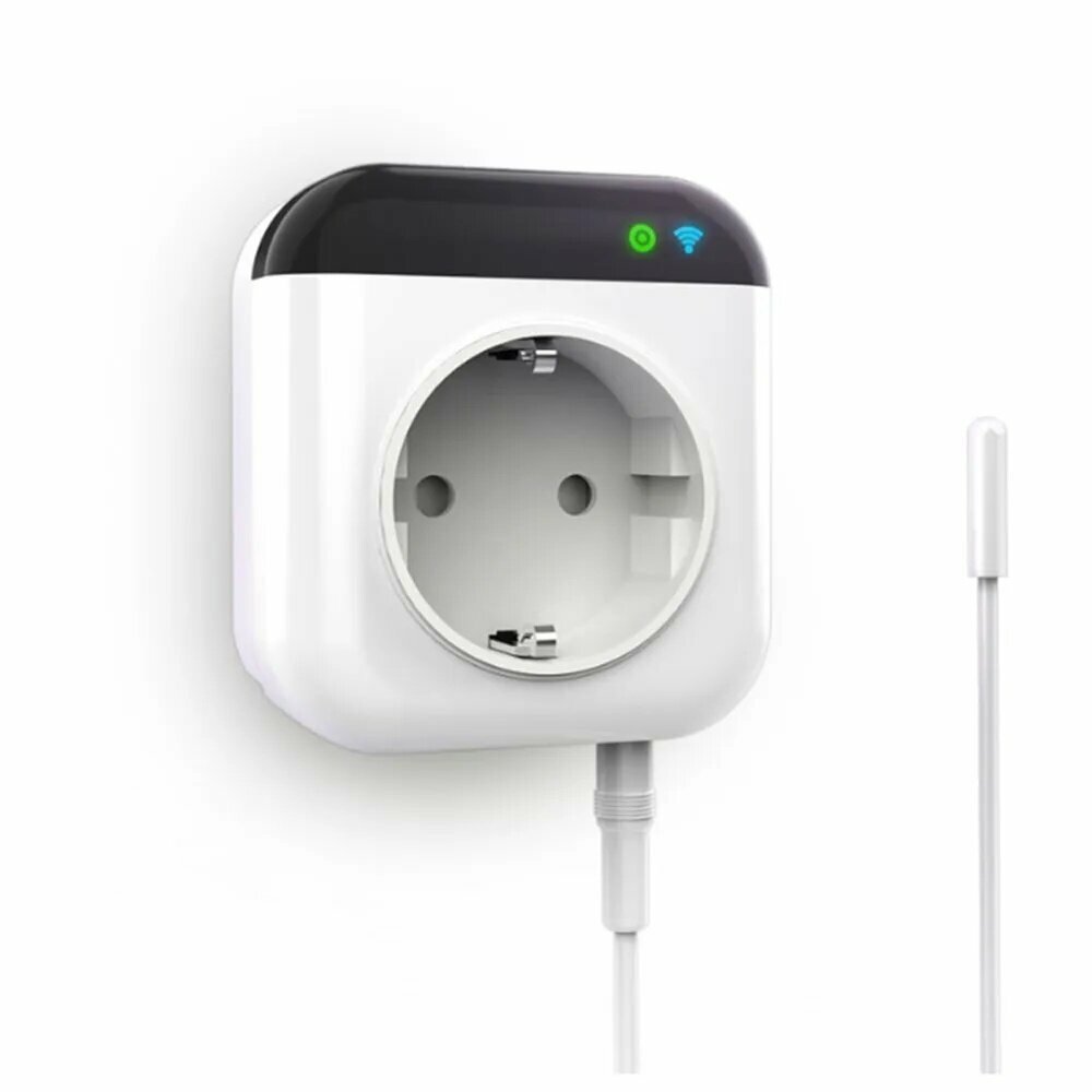 Tuya Wifi Термостат Терморегулятор Гнездо для Alexa Google EU Plug