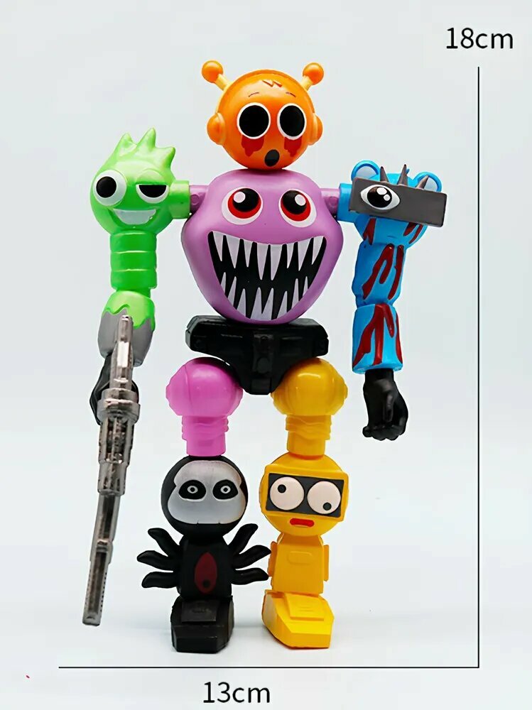 Фигурка Спрунки робот / Sprunki Incredibox (18см, пакет)