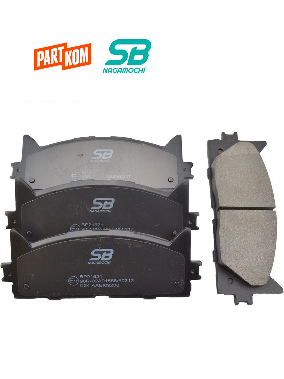 Тормозные колодки передние SB NAGAMOCHI BP21521 для а/м Toyota Camry (XV40-XV50), Aurion, Lexus RX II