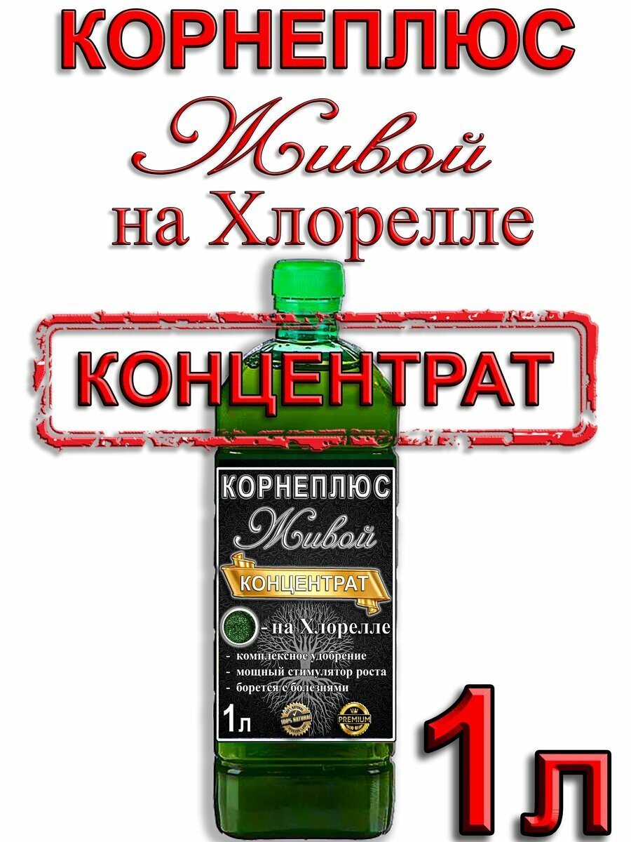 КорнеПлюс живой на Хлорелле, стимулятор корней 1 литр