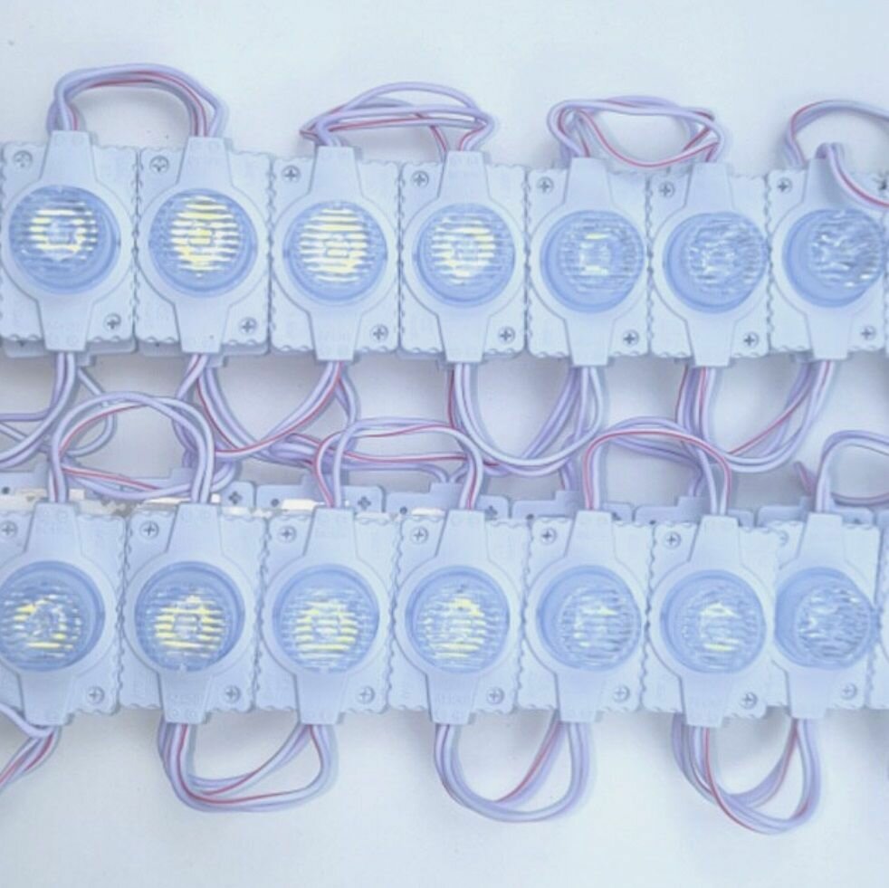 Светодиодный торцевой модуль 12V 1,5W (белый холодный) IP65 20 шт