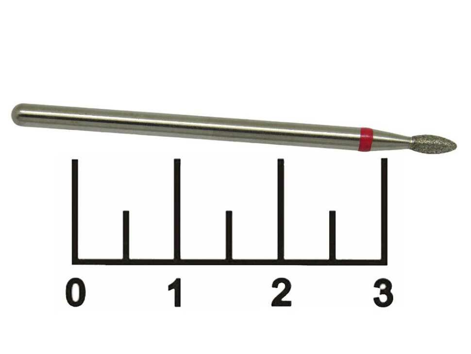 Бор-фреза пламя 2.3мм алмазный красный (856.104.277.045.018)