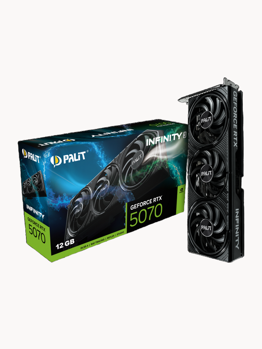 Видеокарта Palit GeForce RTX 5070 Infinity 3 (NE75070019K9-GB2050S), Retail