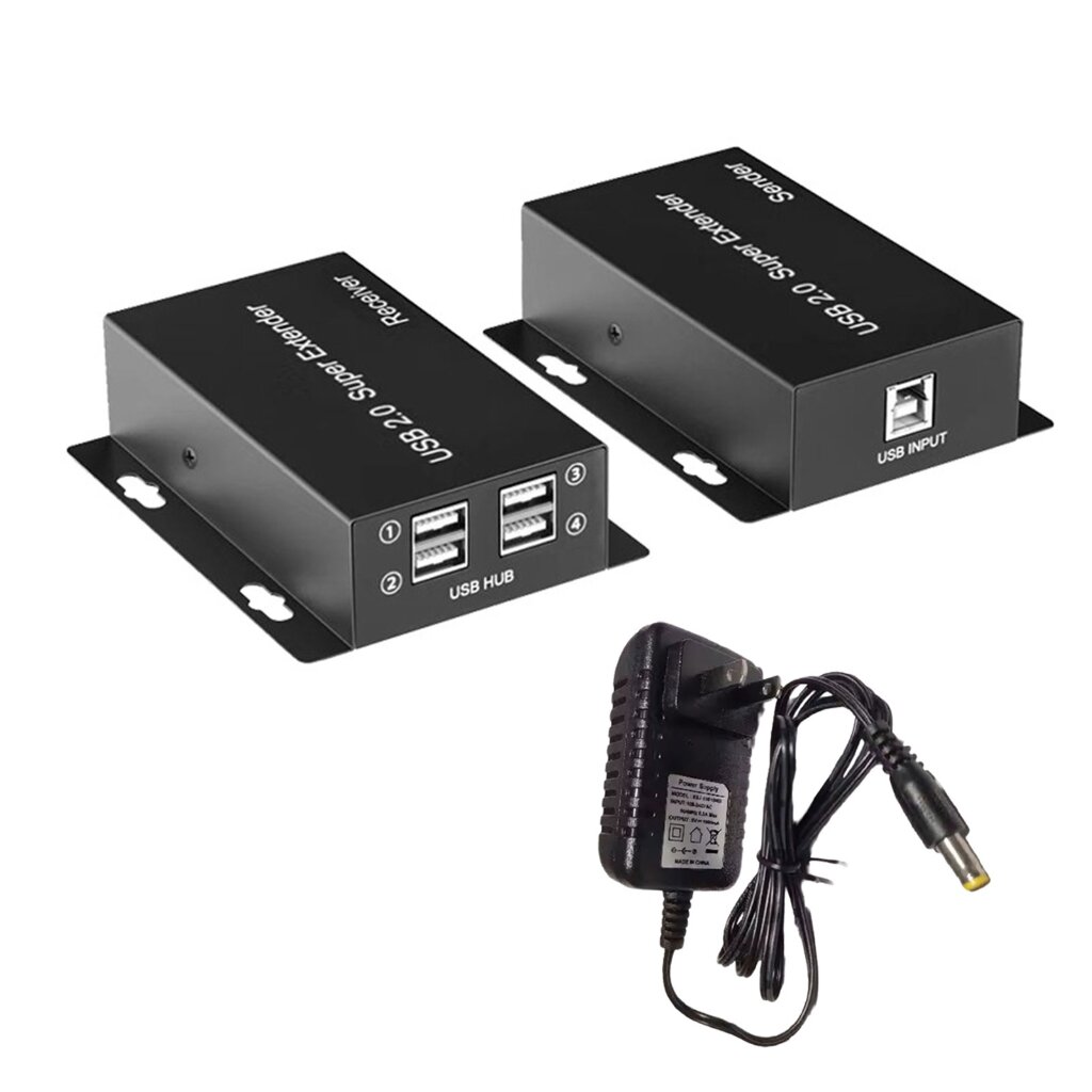 USB2.0 удлинитель через Ethernet для веб-камеры, клавиатуры, мыши, принтера Rj45 Cat6 кабель 50M USB Hub с питанием