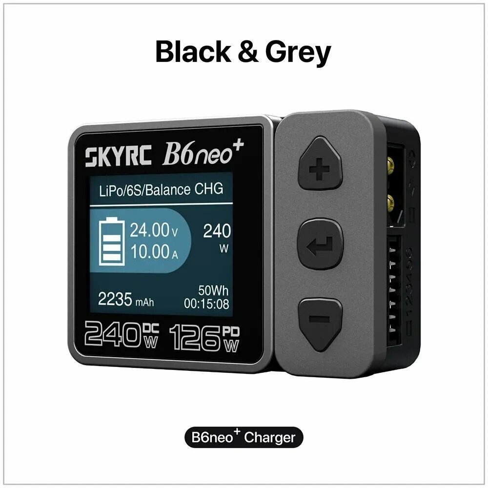 SKYRC B6neo+ - интеллектуальное зарядное устройство 240W/126W (PD, XT60/Type-C) с функцией разряда для LiPo/Li-ion/NiMH