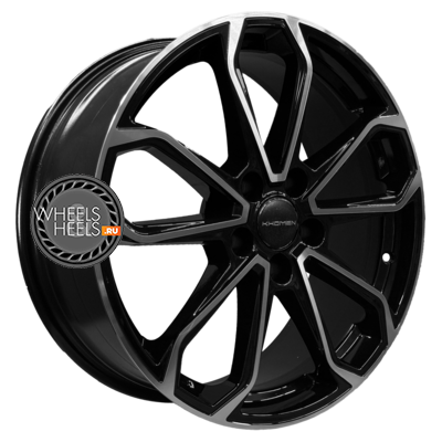 Khomen Wheels KHW1816 (Geely Atlas (Pro) / Changan CS55 (75)) 18x7 5x114.3 et45 dia60.1 Black-FP