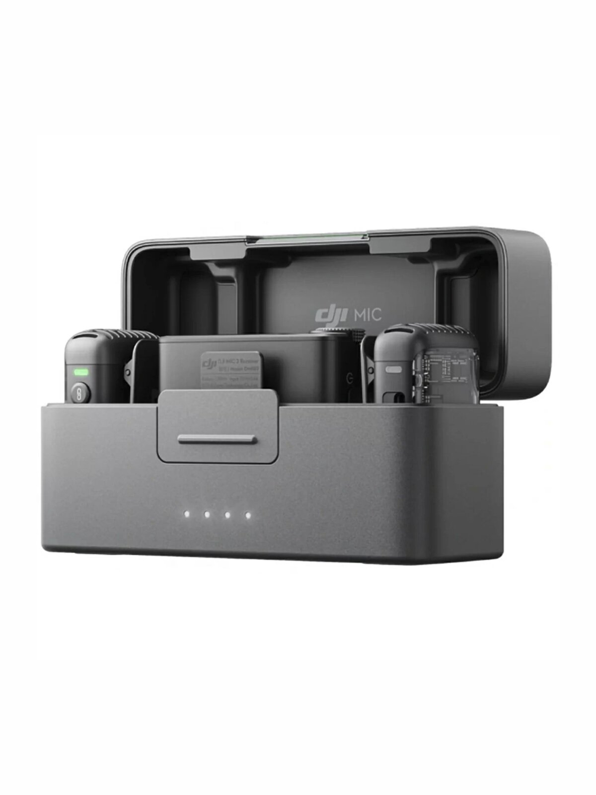 DJI Mic 2 /беспроводной, петличный, черный, 2-канальный, 2 TX + 1 RX/