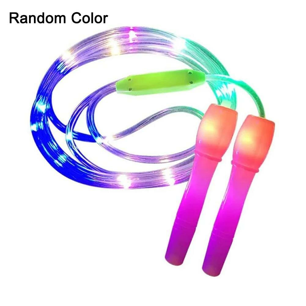 1 шт. Фитнес-скакалка со светящейся подсветкой для случайного цвета