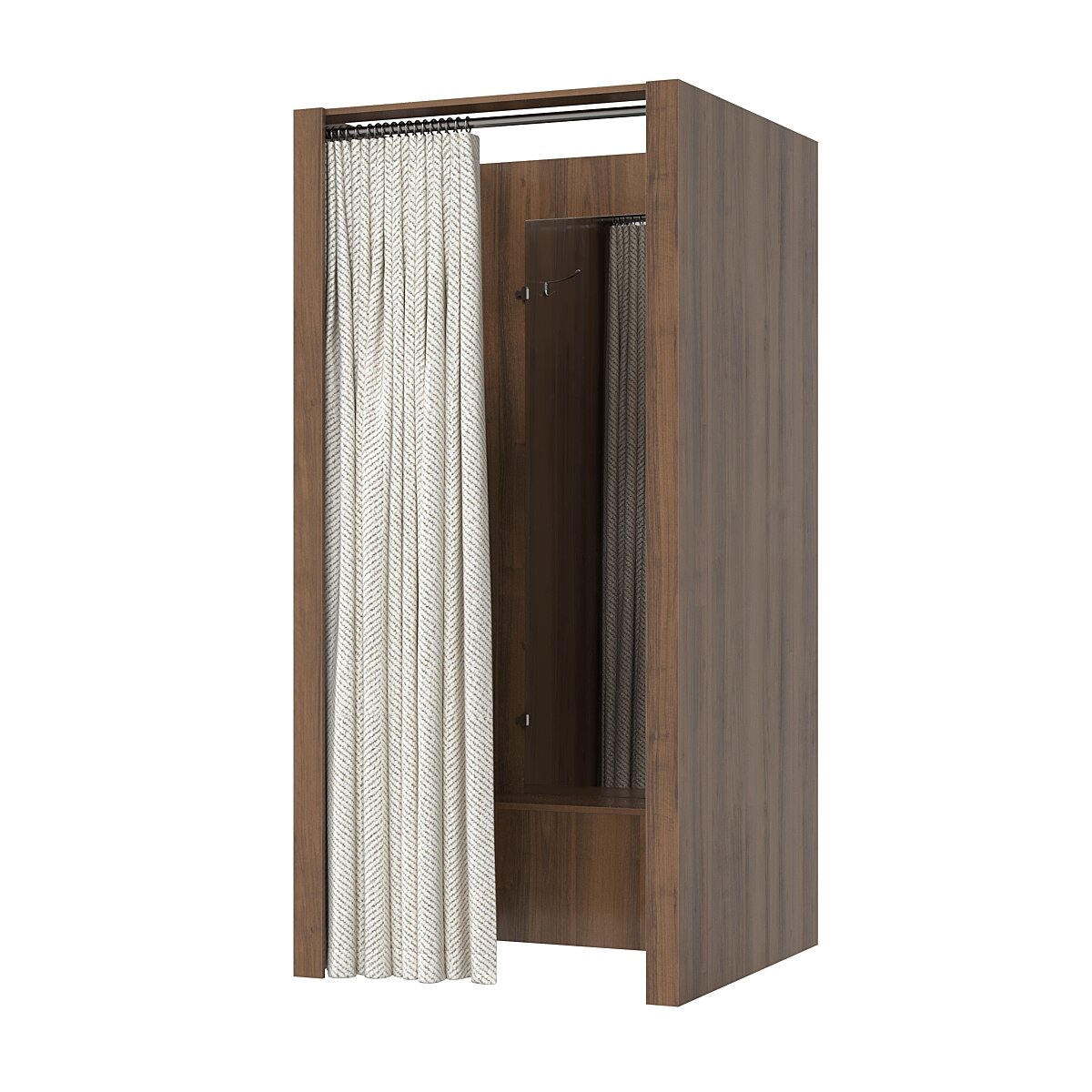 Примерочная "вайт стайл" №1, Орех. Производитель товара - компания Westcom.