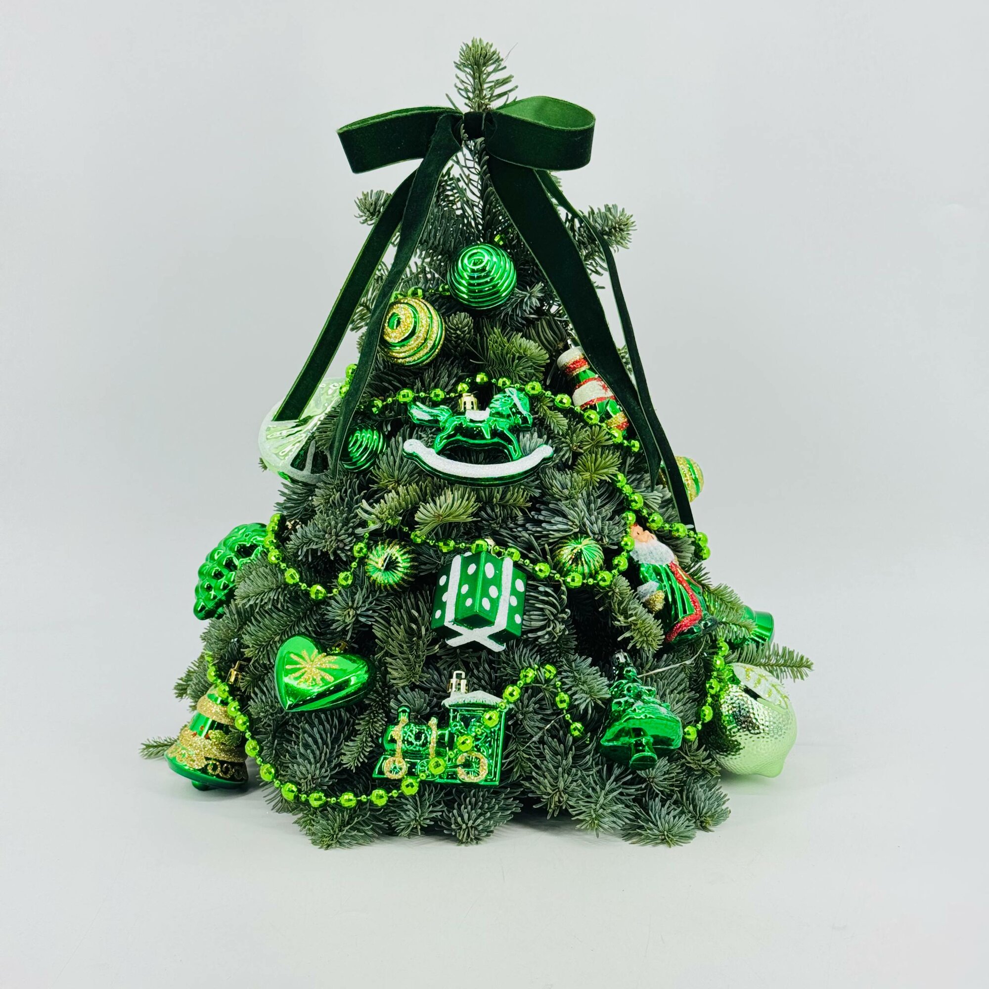 Новогодняя ель 40 см ручной работы из веток живого нобилиса. Датская ель. Ёлка из СССР