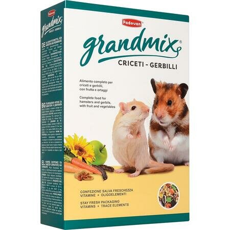 PADOVAN GRANDMIX Criceti 1 кг корм для хомяков и мышей комплексный основной