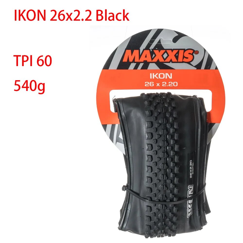 MAXXIS IKON шина для горного велосипеда 26 27,5 29 дюймов Черный, 26x2.2 Black