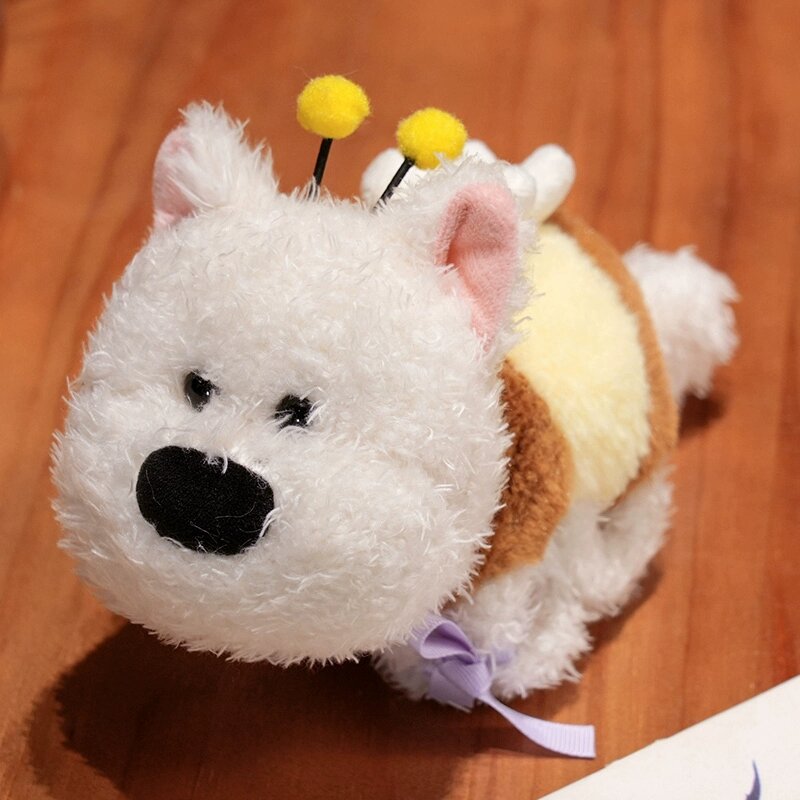 26 см Плюшевый Браслет Собака-Пчела с Гибкими Ногами, Мягкая Игрушка для Детей, Милый Акцессуар