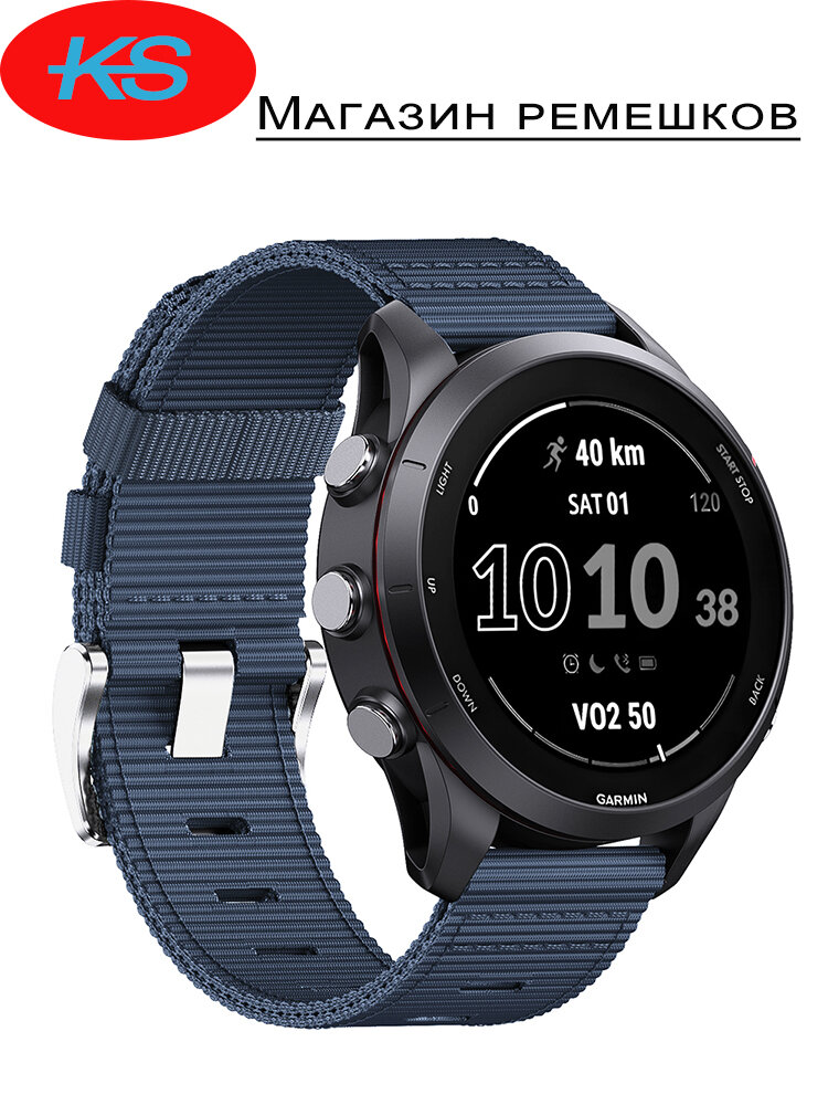 Нейлоновый ремешок для часов 22мм Тканевый браслет для смарт-часов Samsung Galaxy Watch , Gear S3 / Amazfit Pace , Stratos , GTR / Huawei Honor Watch / Xiaomi Haylou / Realme , Ремень 22 мм замена ремешка сменный браслет для умных часов
