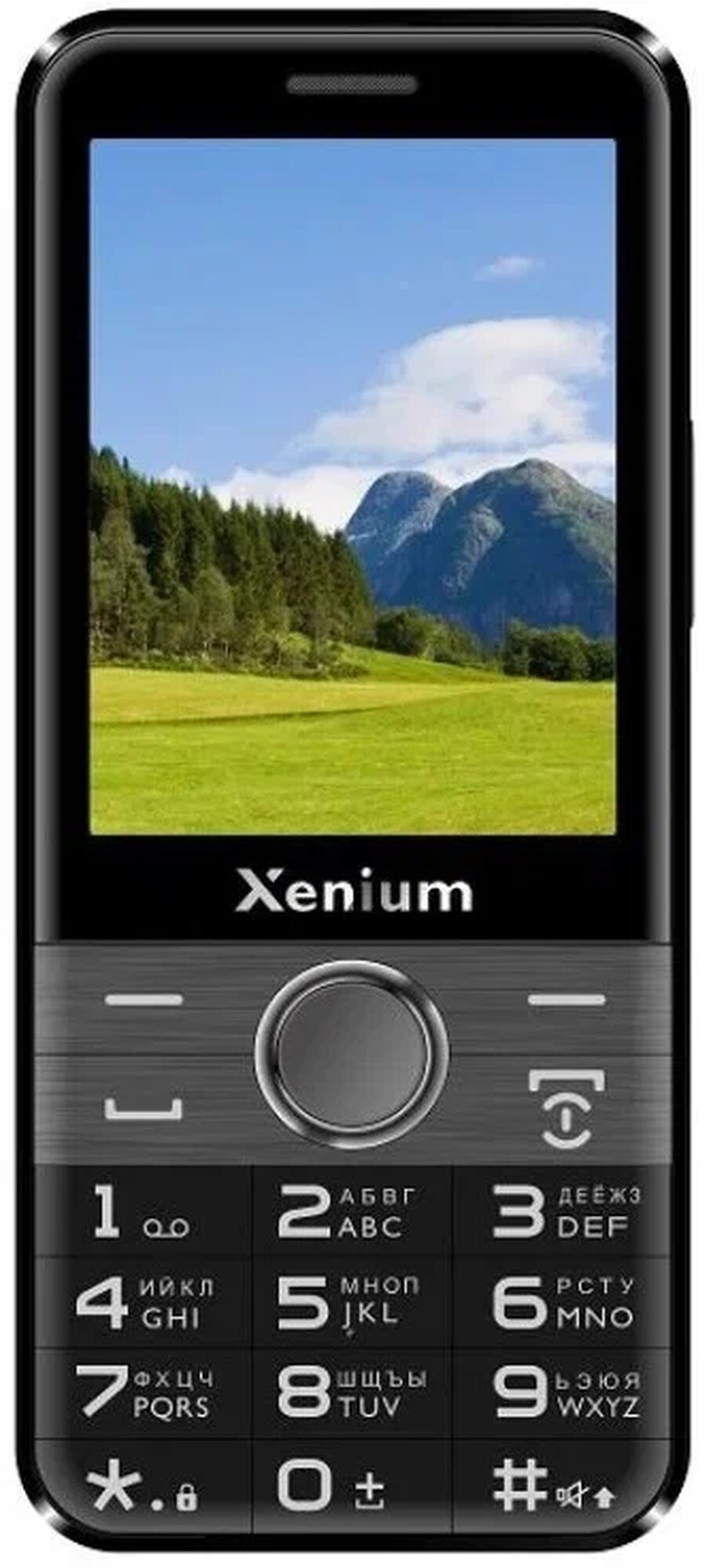 Мобильный телефон Xenium "X800", черный, 2 Sim, 0.3 Mpix, 2.8", Spreadtrum