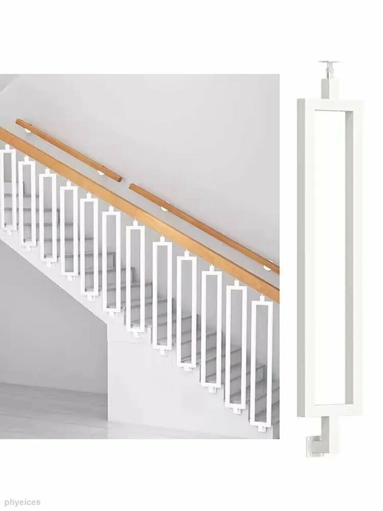 Современные кованые перила для лестниц и балконов, Боковая установка, 85/95/105cm, ограждения для террас, лофтов и крыльца, 1 шт