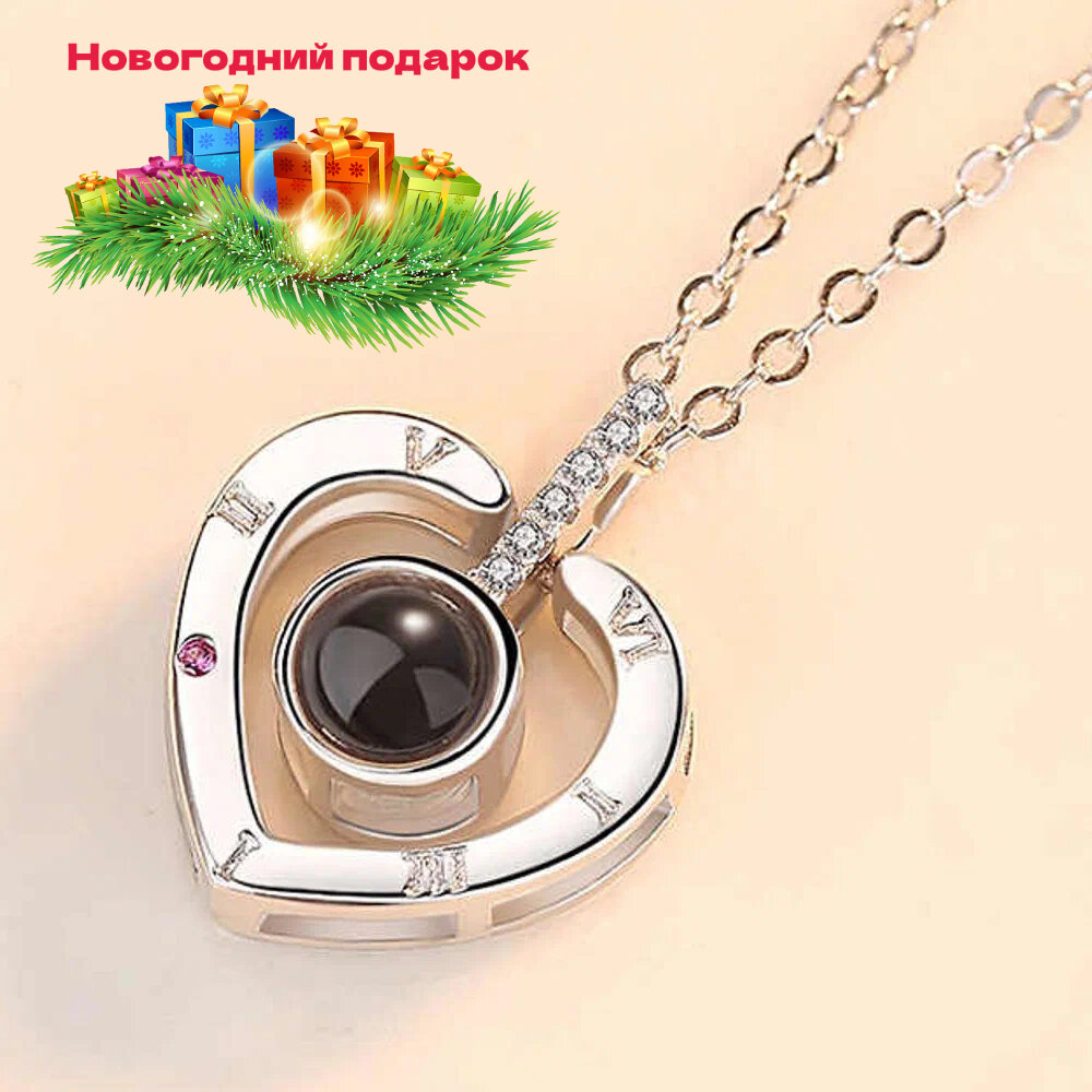 Колье, фианит, кристаллы Swarovski, циркон