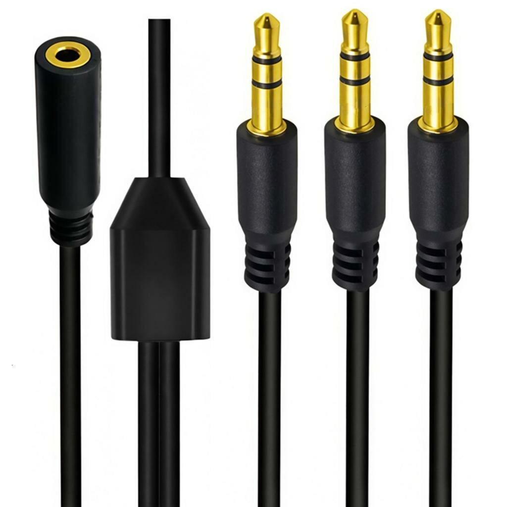 3.5 мм аудио-разветвитель с позолоченными контактами, 0.5m - 1 перетащите 3