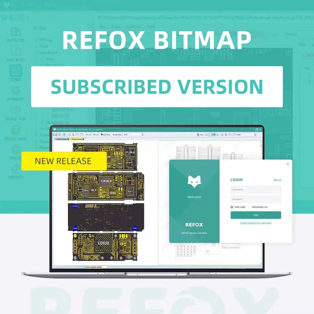 Схемная схема REFOX, схемная схема, бит-карта, поддержка 2000 моделей для ремонта материнской платы телефонов и телефонов Android и McBook 1accoun1device1month