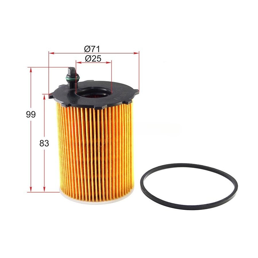 Фильтр масляный (картридж) CITROEN BERLINGO 1.6 Hdi C4 Aircross C4 Picasso 10- PEUGEOT PARTNER 08-, SAT ST-1109. AY