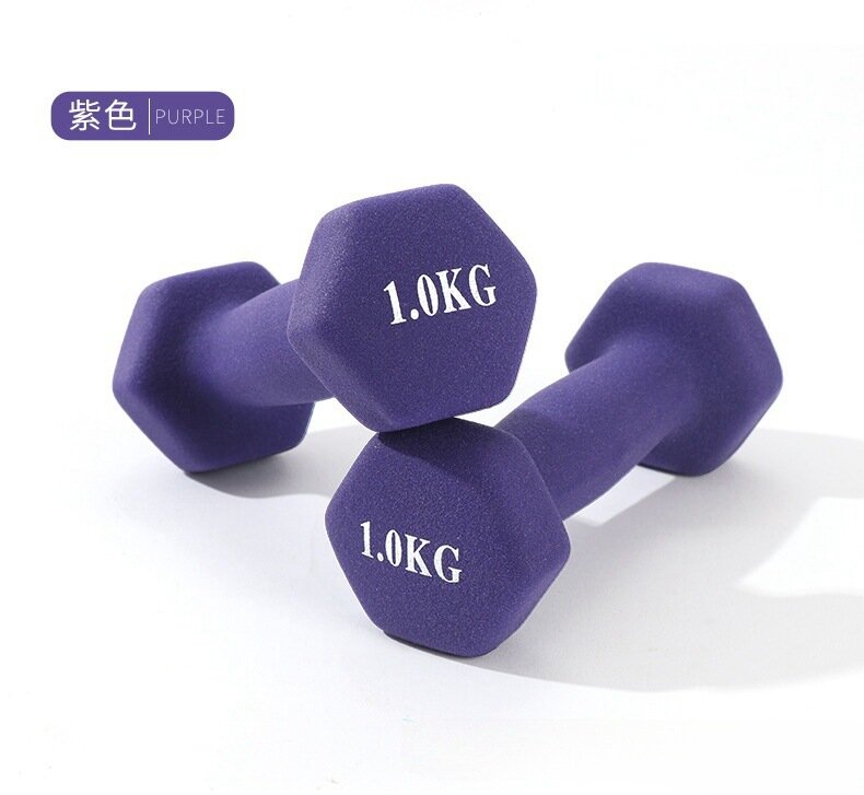 Цветные гантели для мужчин и женщин, домашний фитнес, йога, маленькие гантели, оборудование, чистое железо, литые гантели из чугуна