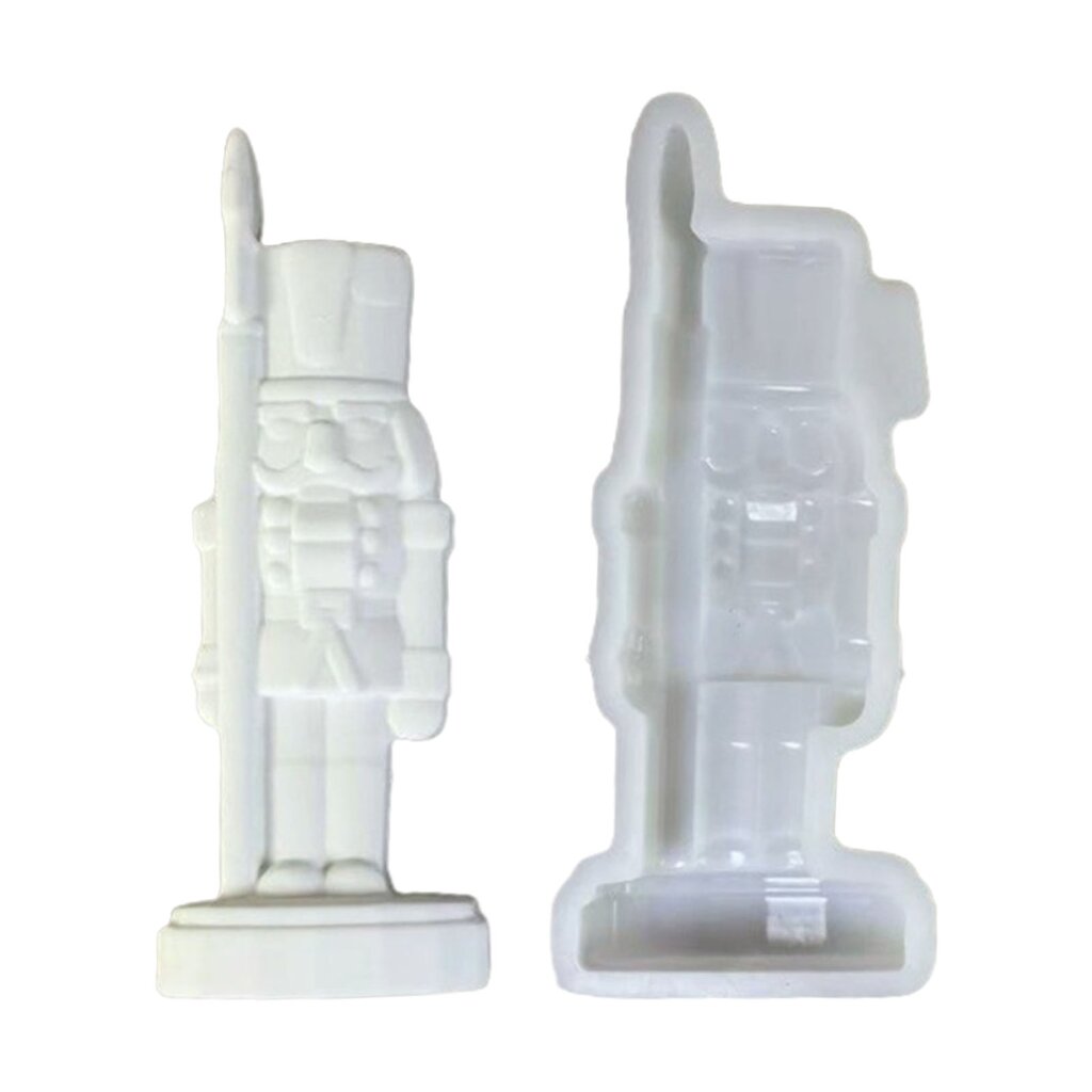 Силиконовая Форма для изготовления Щелкунчиков Ручной Работы из Смолы для Изготовления Свечей И Мыла С Легким Дизайном