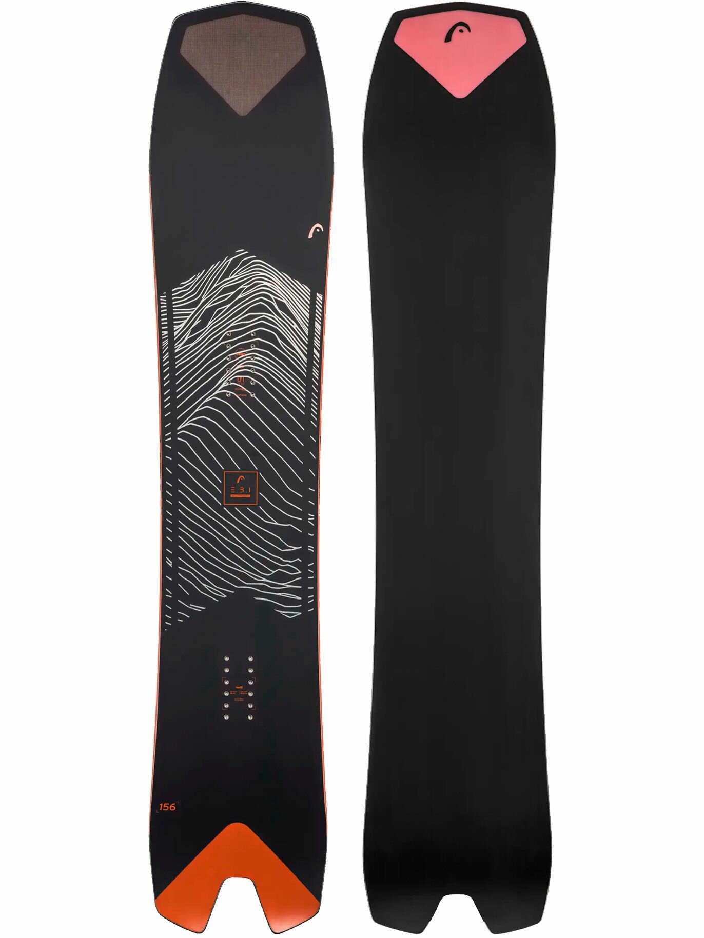 Сноуборд взрослый мужской HEAD E.B.I. LYT, черный, размер 156 см