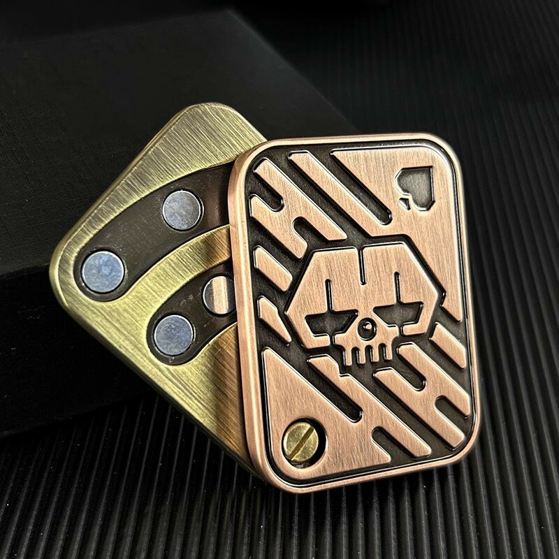 Горячая продажа SG, металлическая карта с передней стороной, карта с защелкой, монета, магнитная игрушка для снятия стресса, фиджет-спиннер из циркония, оптовая продажа