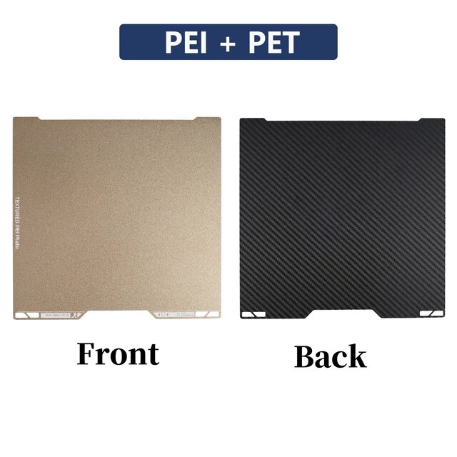 Пластина для стола 3D принтера Bambu H2S H2D покрытие PEI PET 350*320мм